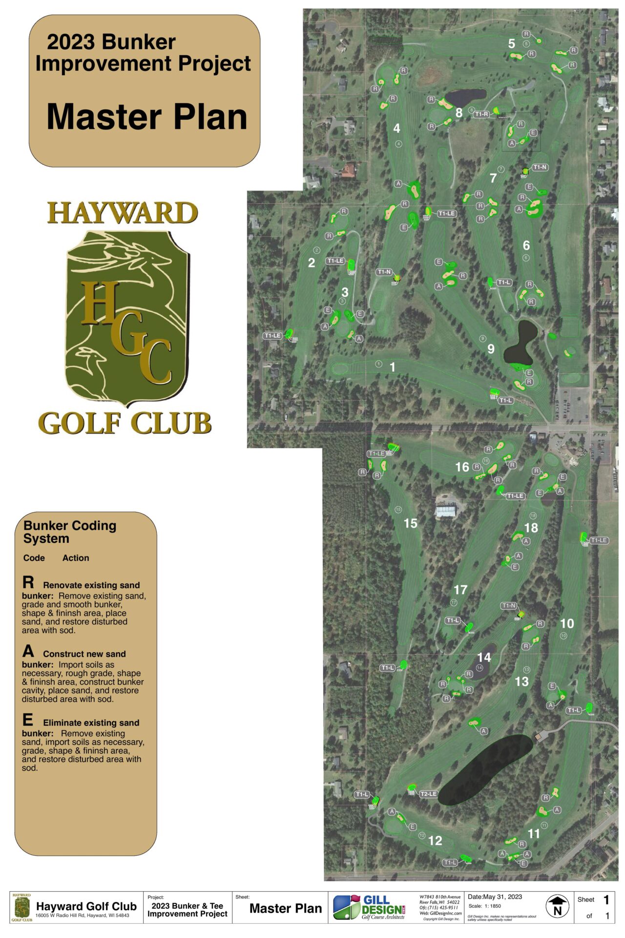 Bunker/Tee Project - Hayward Golf Course