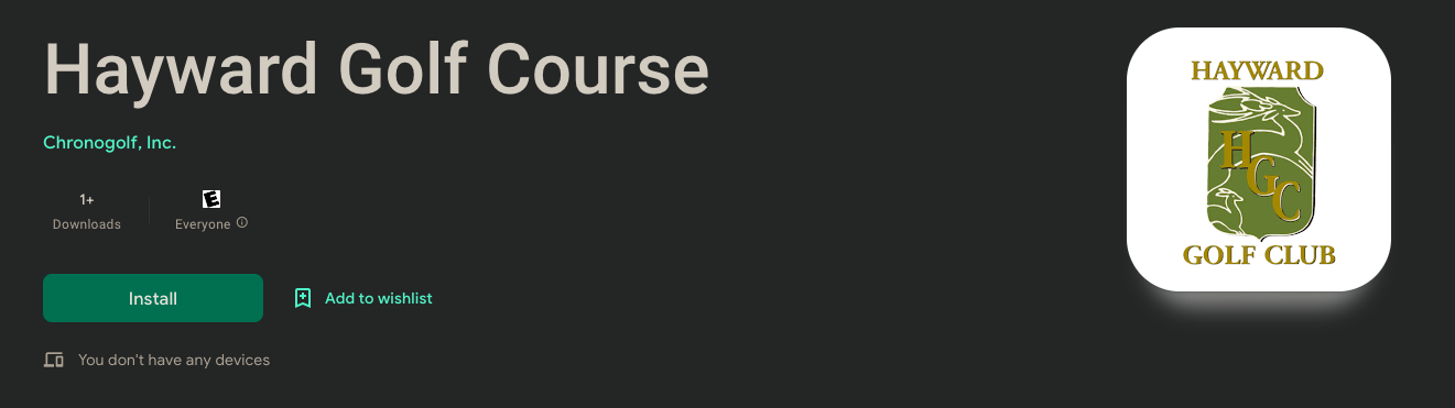 Introducing the Hayward Golf Course App! - Hayward Golf Course