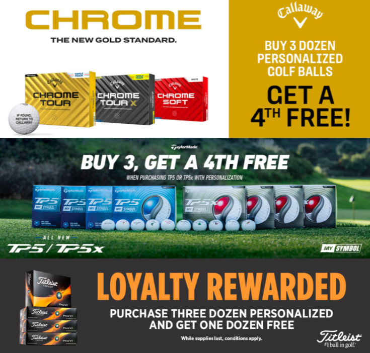2024 Golf Ball Loyalty Programs: Callaway, TaylorMade, and Titleist ...